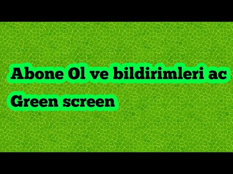 Nasil green screen Abone ol ve bildirimleri ac videosu yapilir