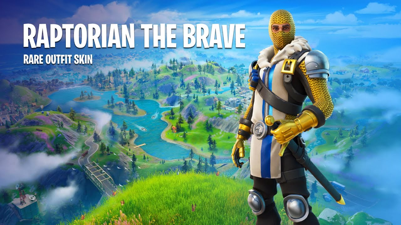 Raptorian The Brave | Rare Outfit Skin | Fortnite - YouTube