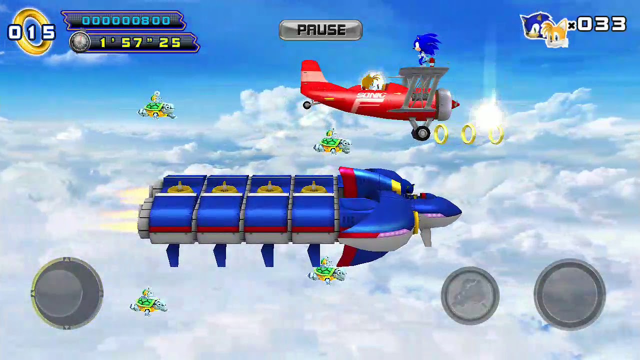Sonic 4 episode 2 wing fortress act 1,2 прохождение часть 5 1/2 - YouTube