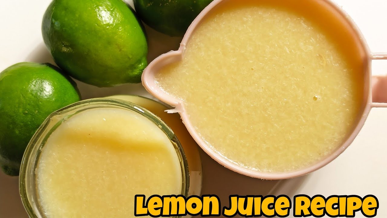 how to make easy homemade lemon juice_ easy and delicious recipe - YouTube
