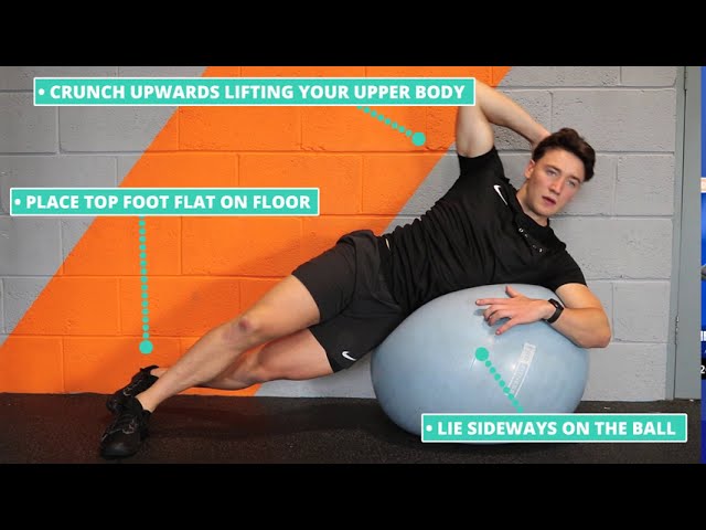 Stability Ball Side Crunches 7 Core Exercises To Relieve Back And Hip