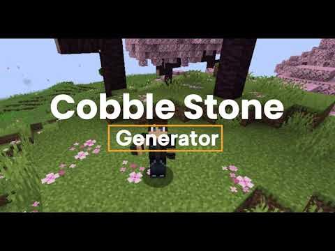 How to make cobblestone generator for Minecraft skyblock. - YouTube