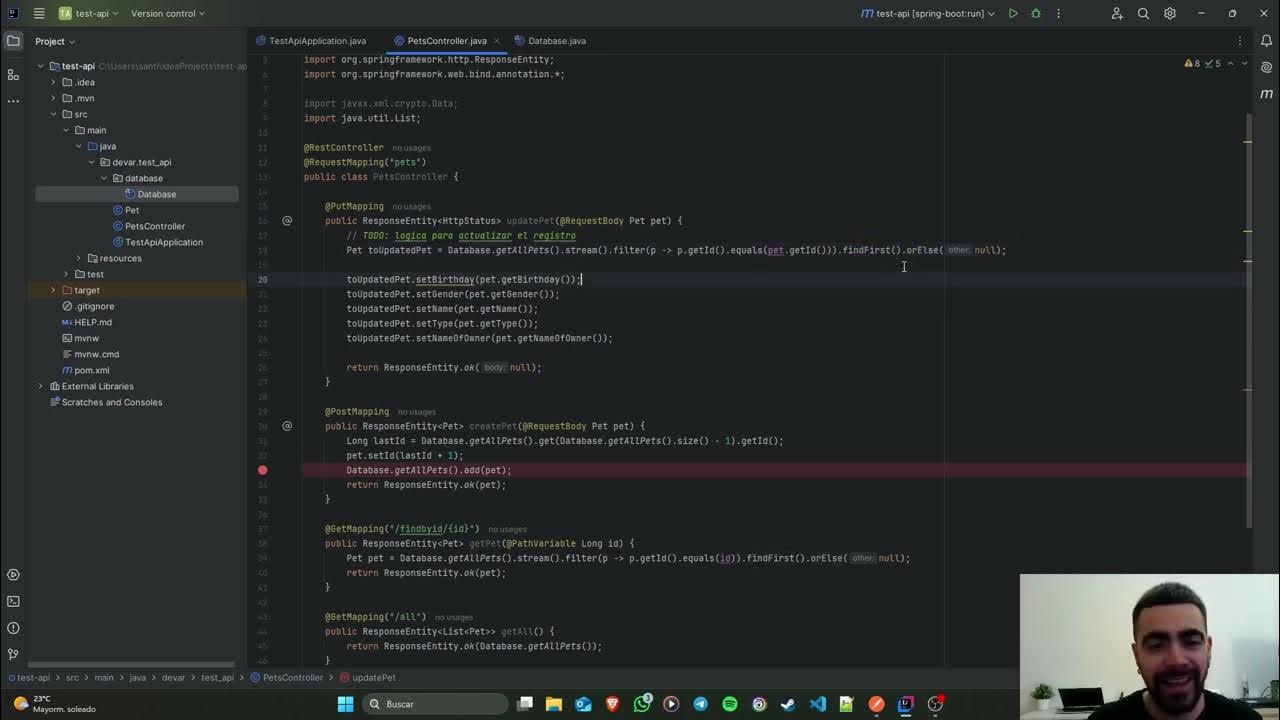💻 CREAR API REST CON SPRING BOOT ️ #6 Put Mapping - YouTube