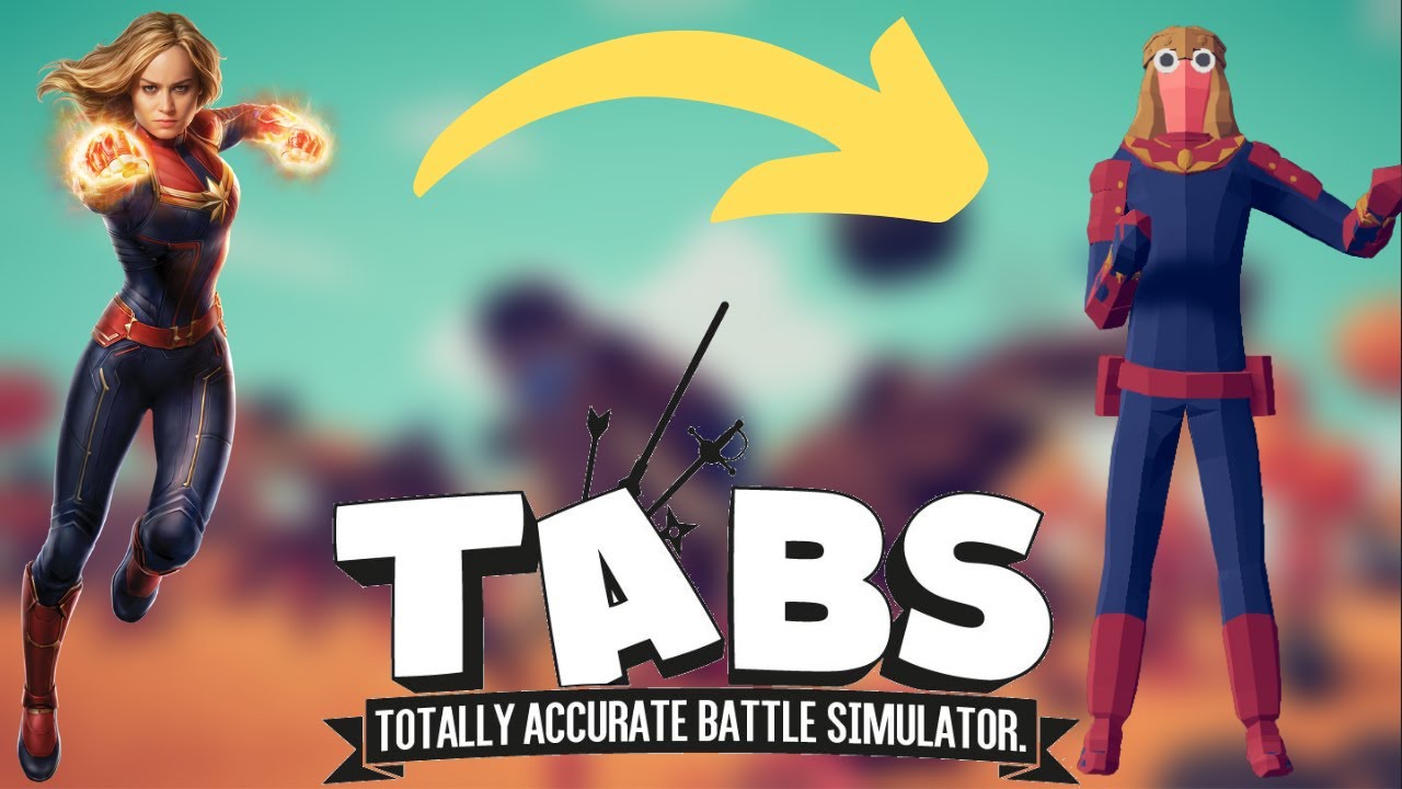 How to make Captain Marvel in TABS - YouTube