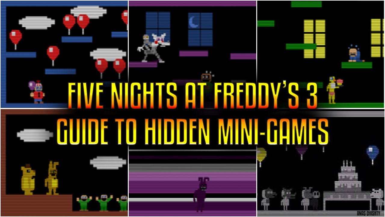 FNAF 3 | Hidden Mini-games (Good Ending) walkthrough [No Commentary ...