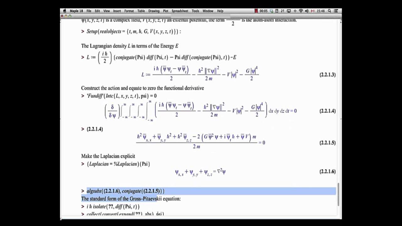 Algebraic Computations in Physics using Maple - YouTube