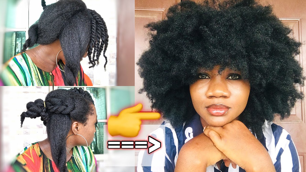 How To Comb Type 4B/4C Natural Hair Without Pain | *SATISFYING ...