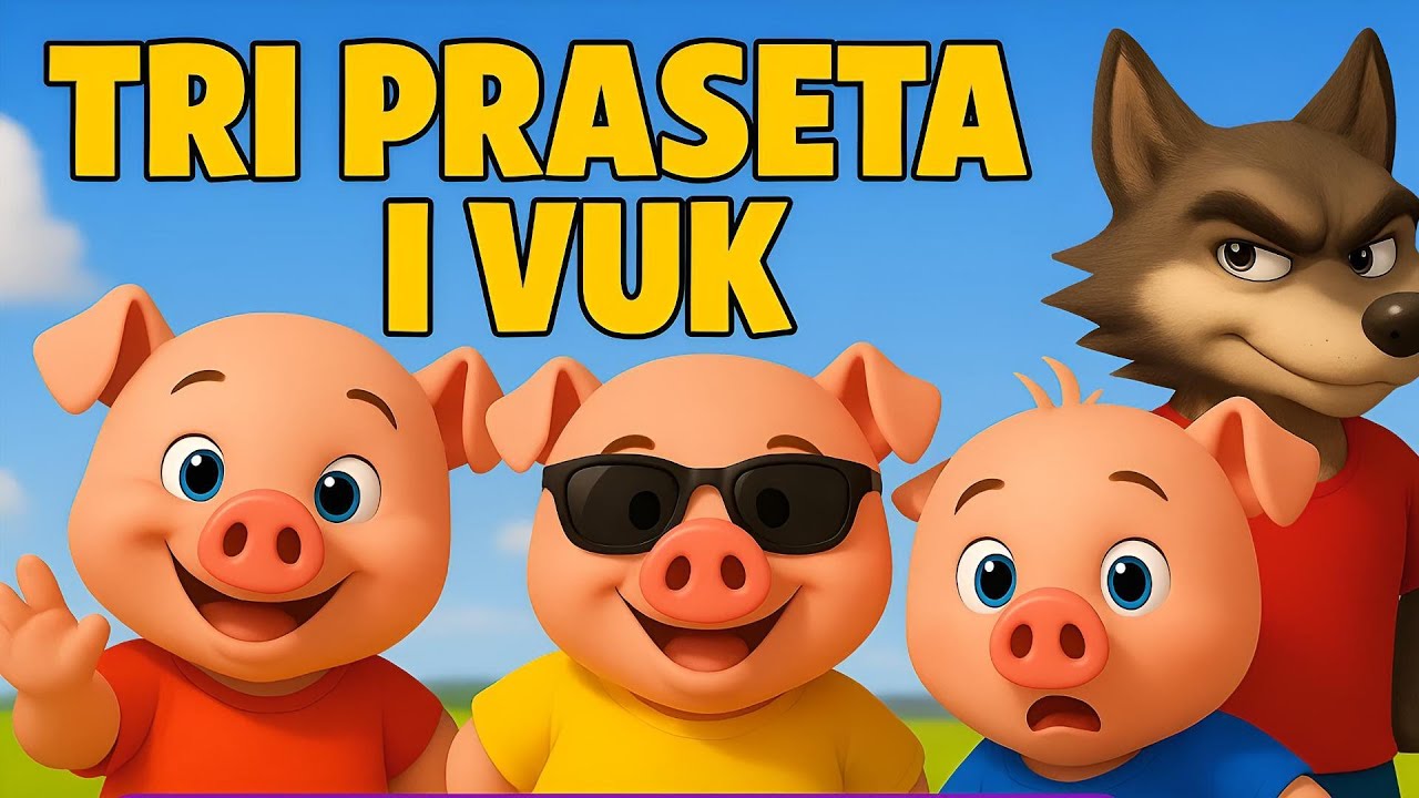 Tri Praseta i Vuk - Crtani Film za Decu na Srpskom – (7. Epizoda ...