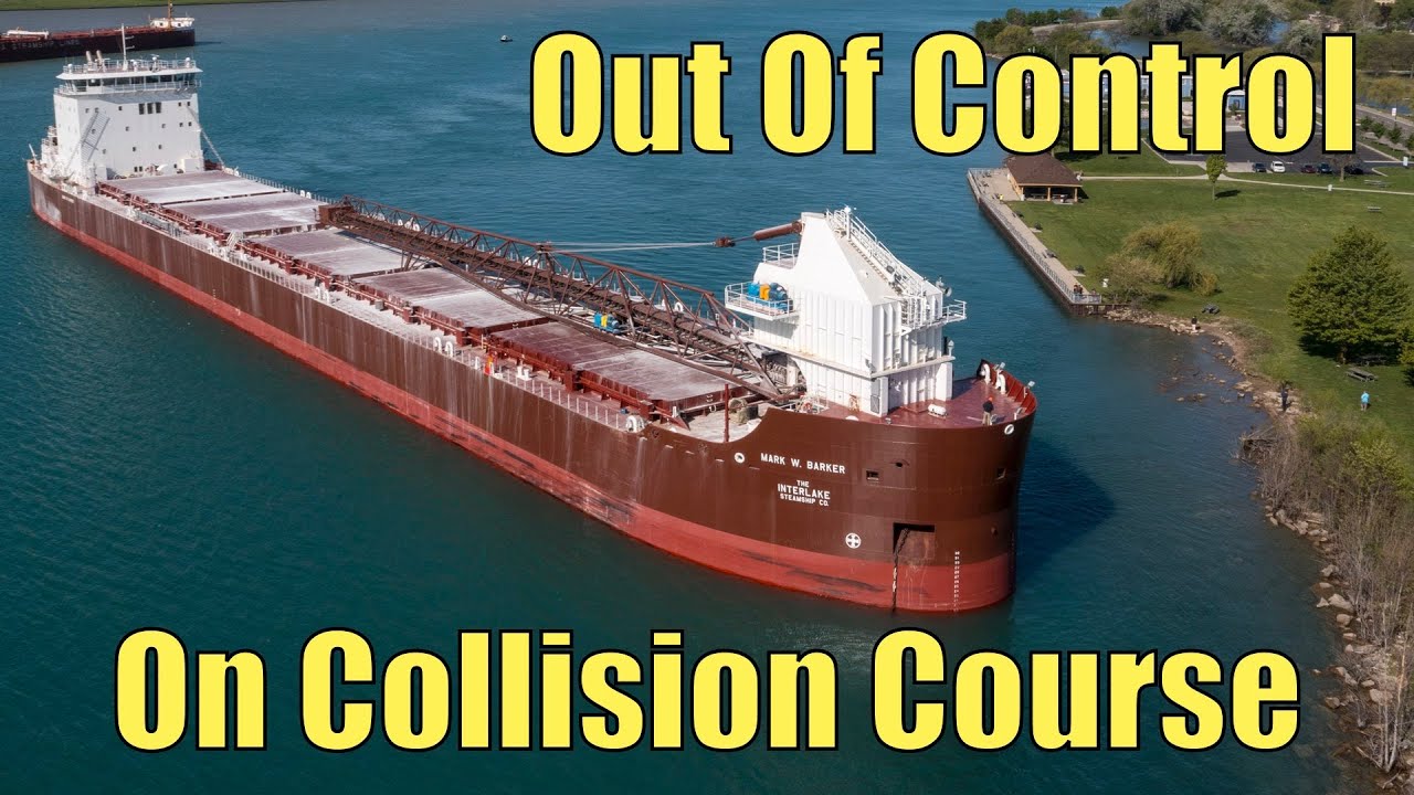Out of Control Ship Hits Shore Full Video of it Occurring | Boating ...