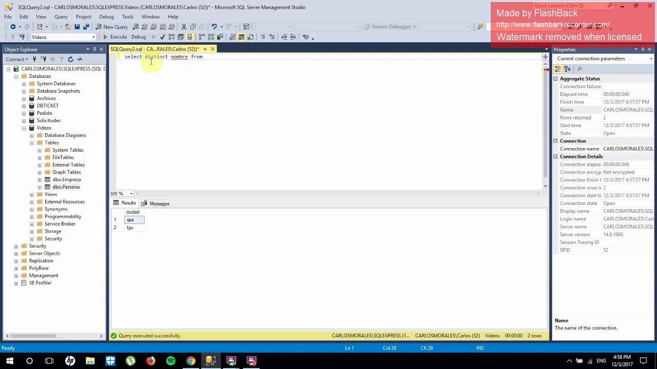 Sql Select Distinct - YouTube