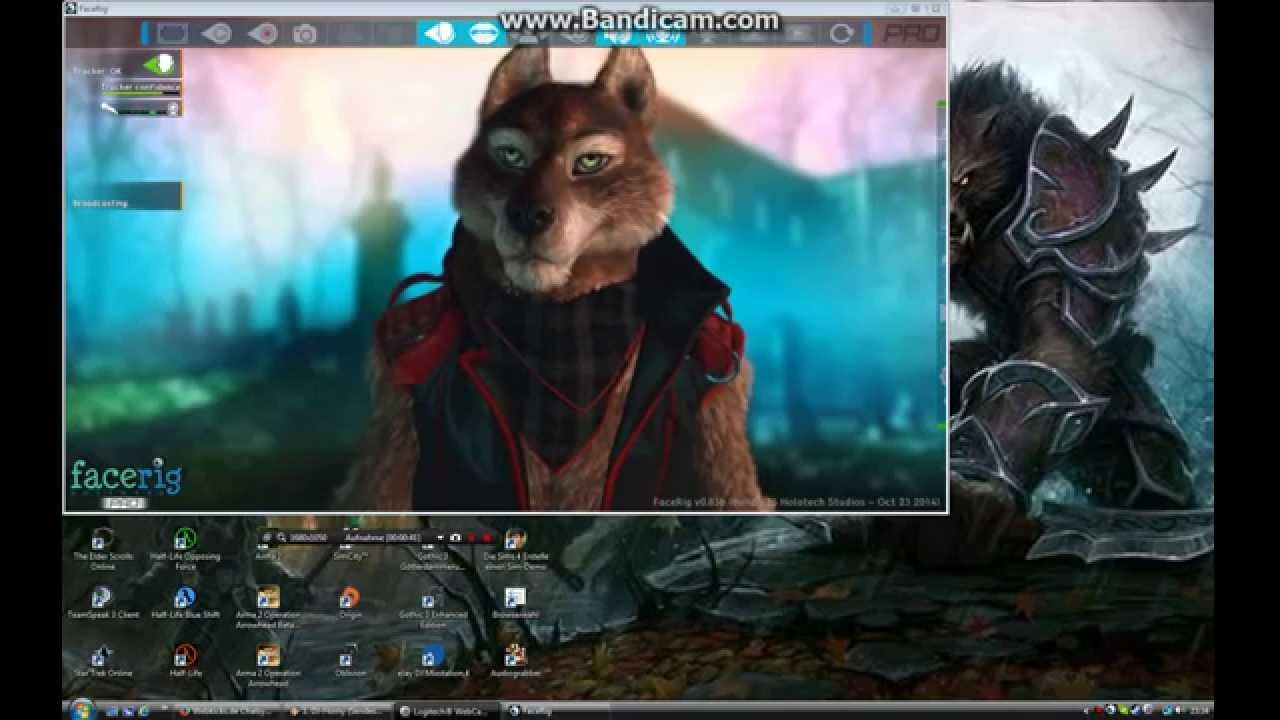 Dj rex testing Facerig - YouTube