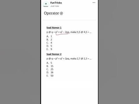 Matematika Operator Baru - YouTube