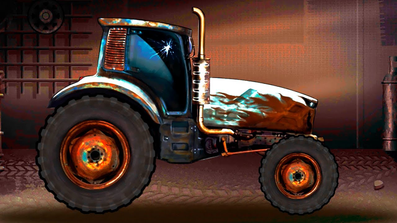 Tractor vs Zombies | Max Level Car in Zombie Hill Racing - YouTube