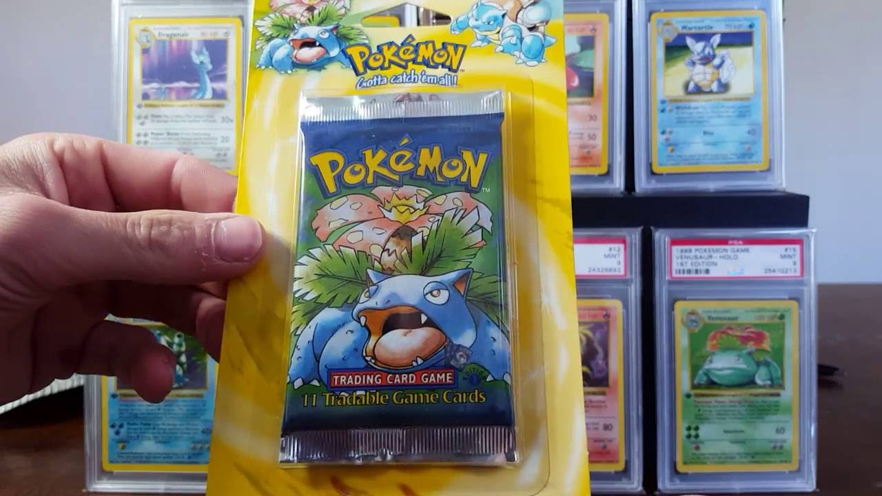 Pokemon 1st edition Shadowless Base Set Blister Pack Opening #2 - YouTube