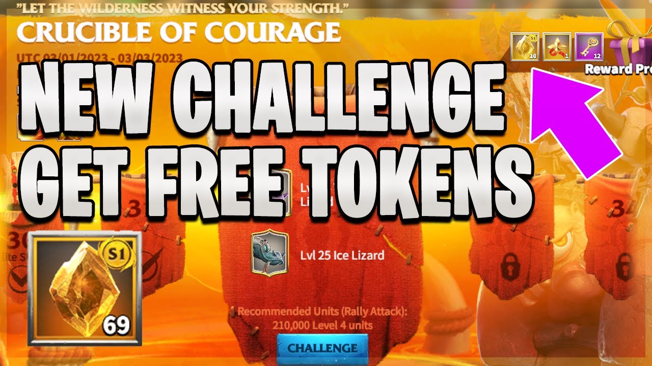 Cruicble of Courage [ Get Free Hero Token ] Karuak Challenge in RoK ...