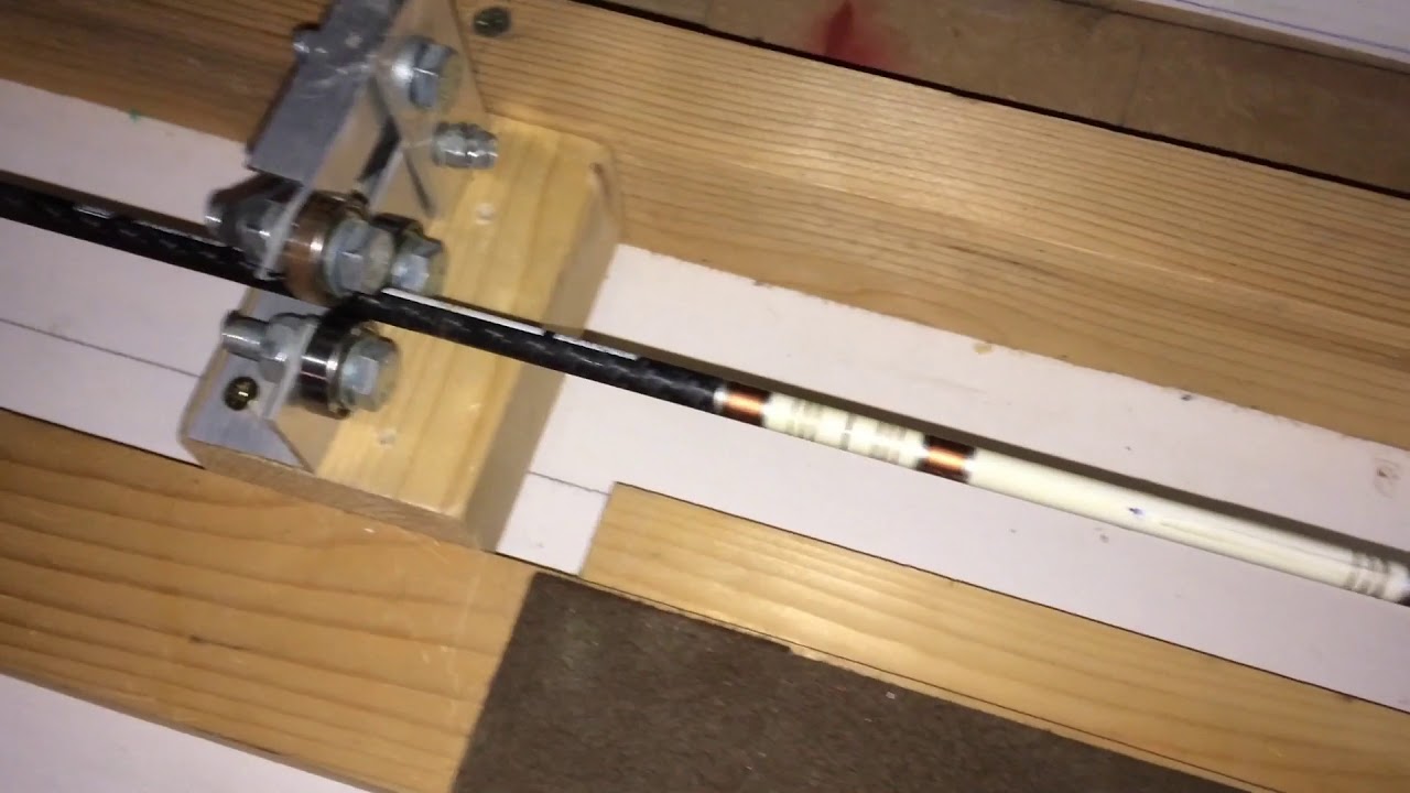 My DIY arrow cresting jig - YouTube