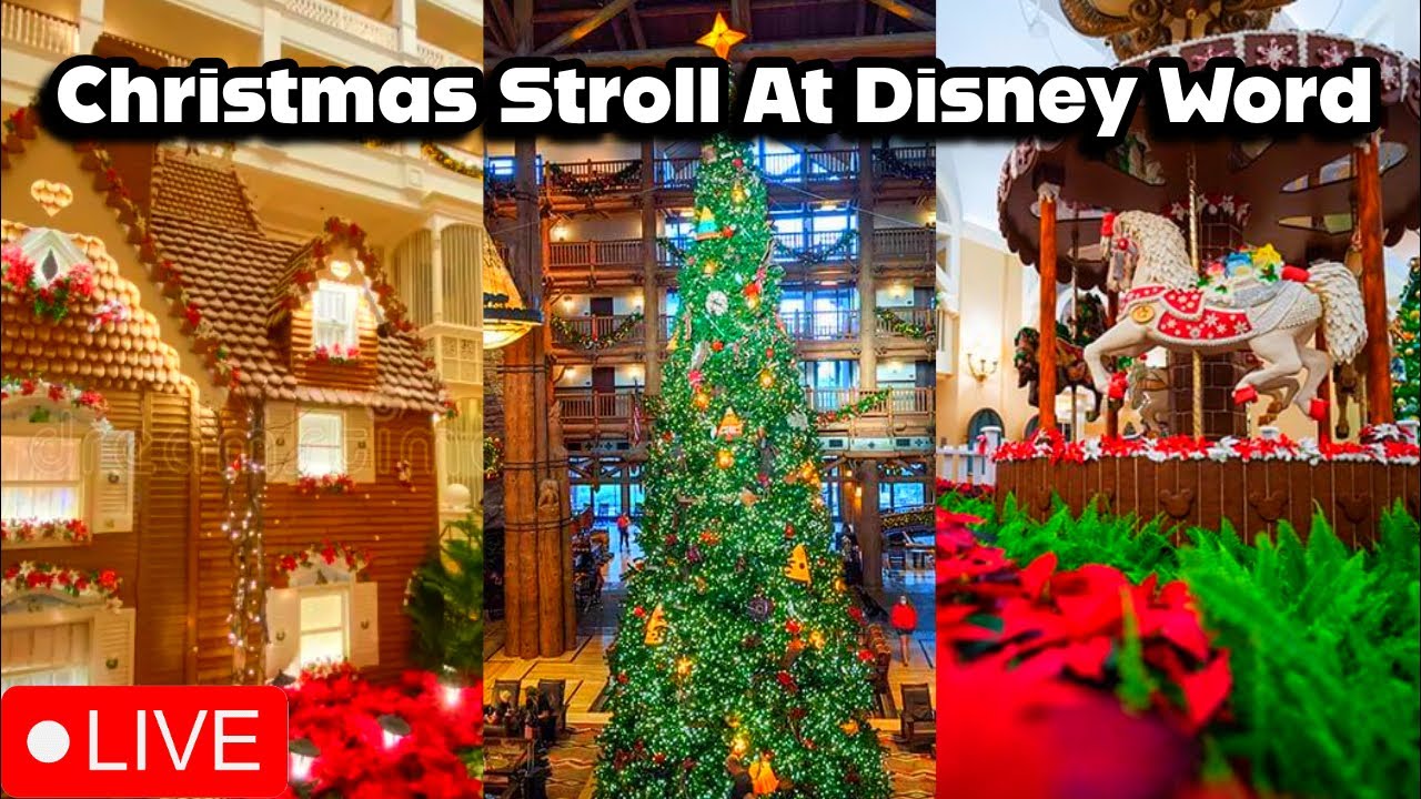 🔴LIVE: Wednesday Walt Disney World Christmas Stroll 🎄 | Walt Disney ...