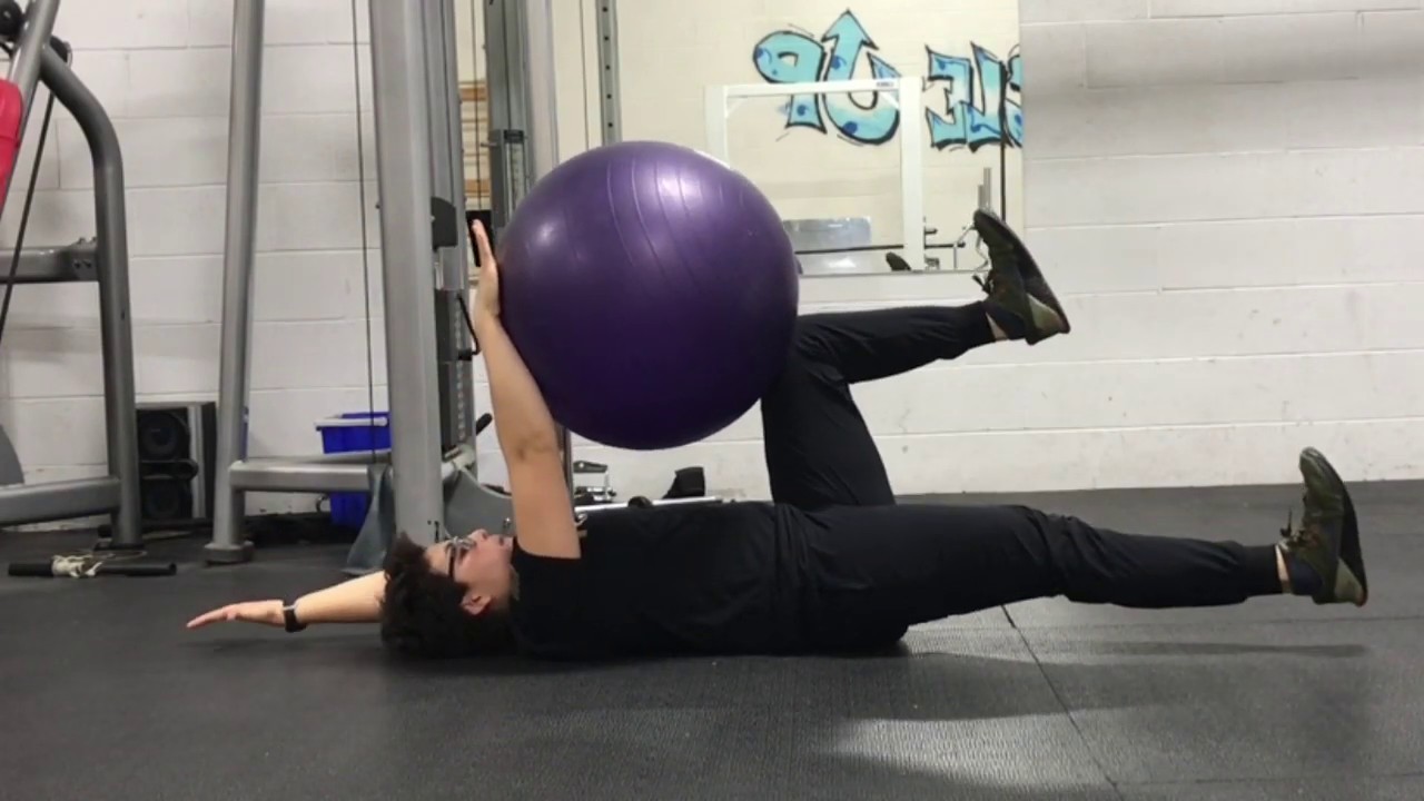 Stability Ball (SB) Deadbug - YouTube