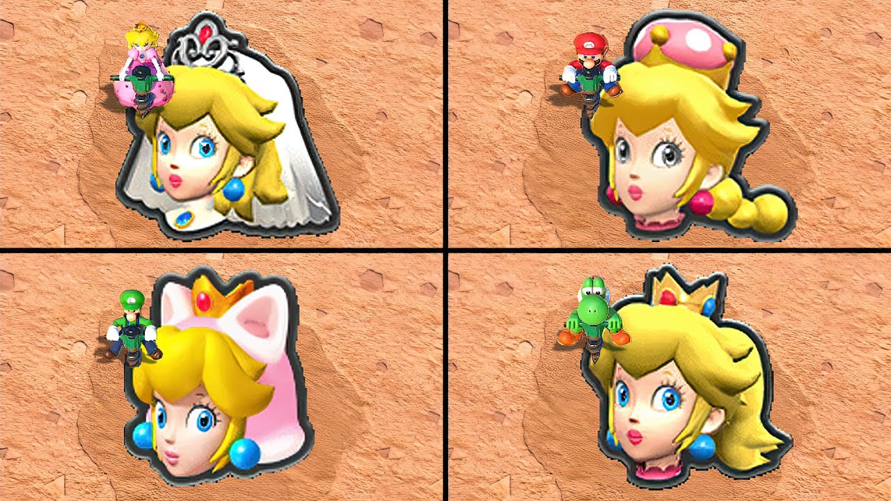 Mario Party Series - Peach Wins By Pure Skill ( Peach Beat Mario, Luigi ...