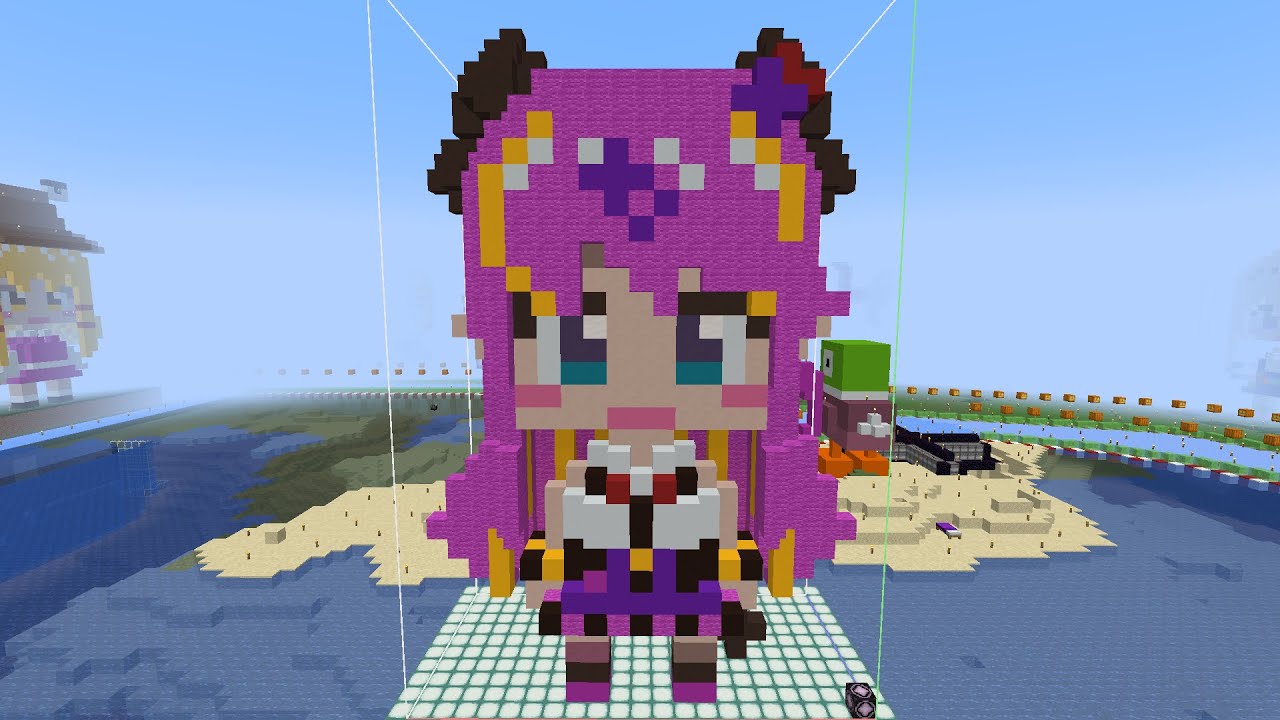 How to make hololive Mano Aloe with Minecraft - YouTube