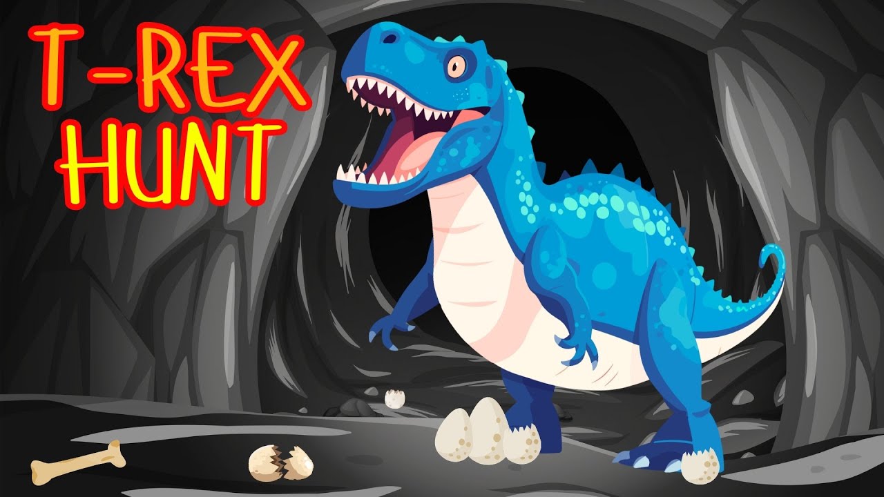 We're Going on a T-rex Hunt! | Bear Hunt | Nursery Rhymes | Educational ...