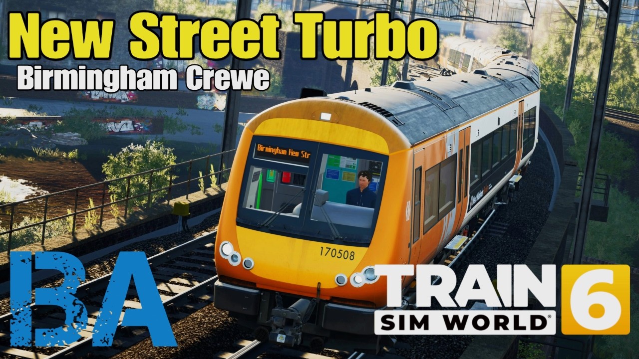 New Street Turbo - Class 170 - Birmingham Crewe - Train Sim World 6 ...