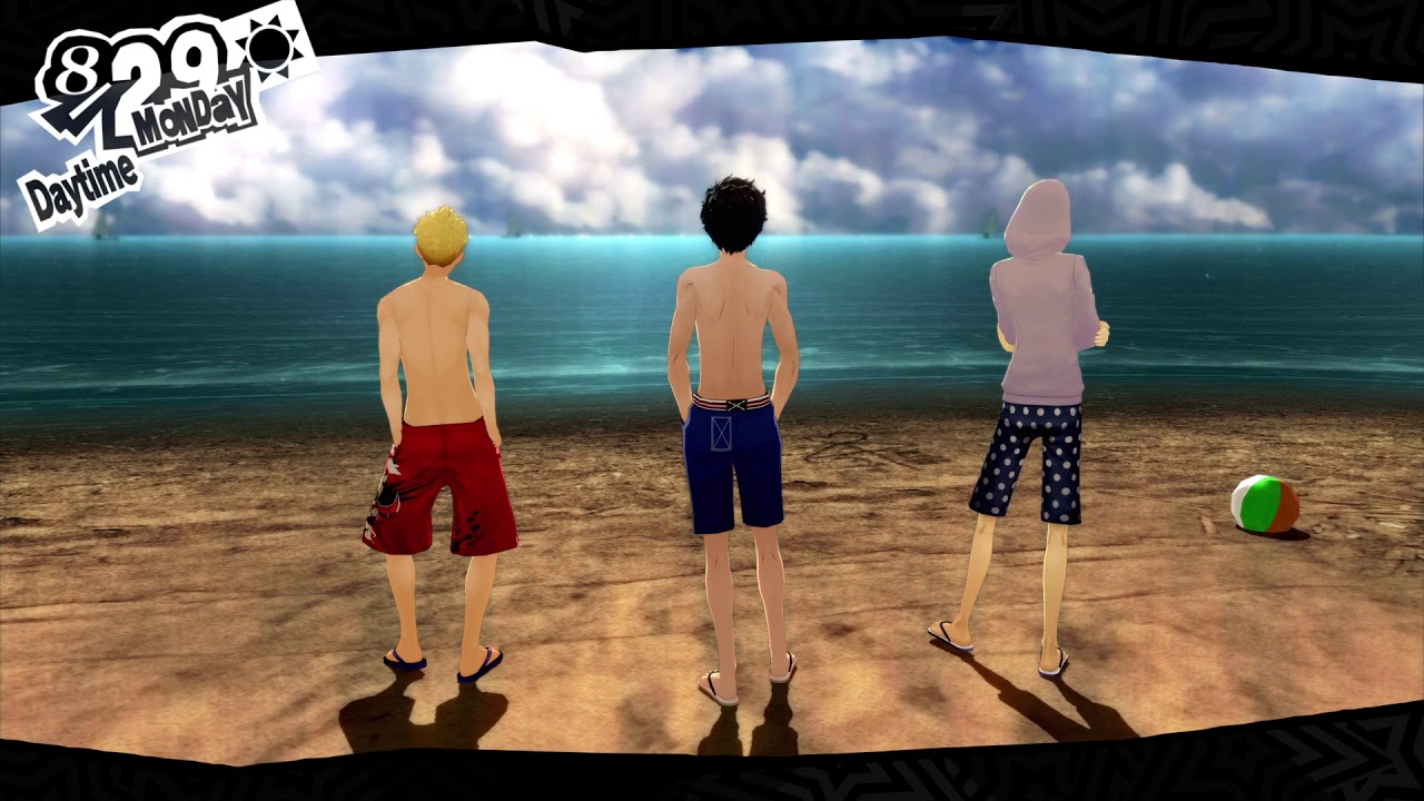 Persona 5 Royal - Beach Scene Hitting on Girls HD (Japanese Voice ...