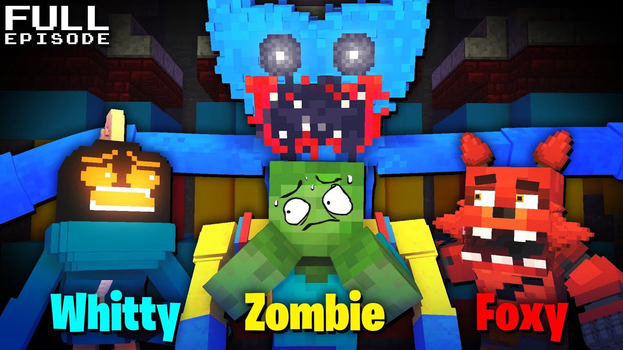 HUGGY WUGGY VS ZOMBIE VS WHITTY VS FOXY (Poppy Playtime Minecraft ...
