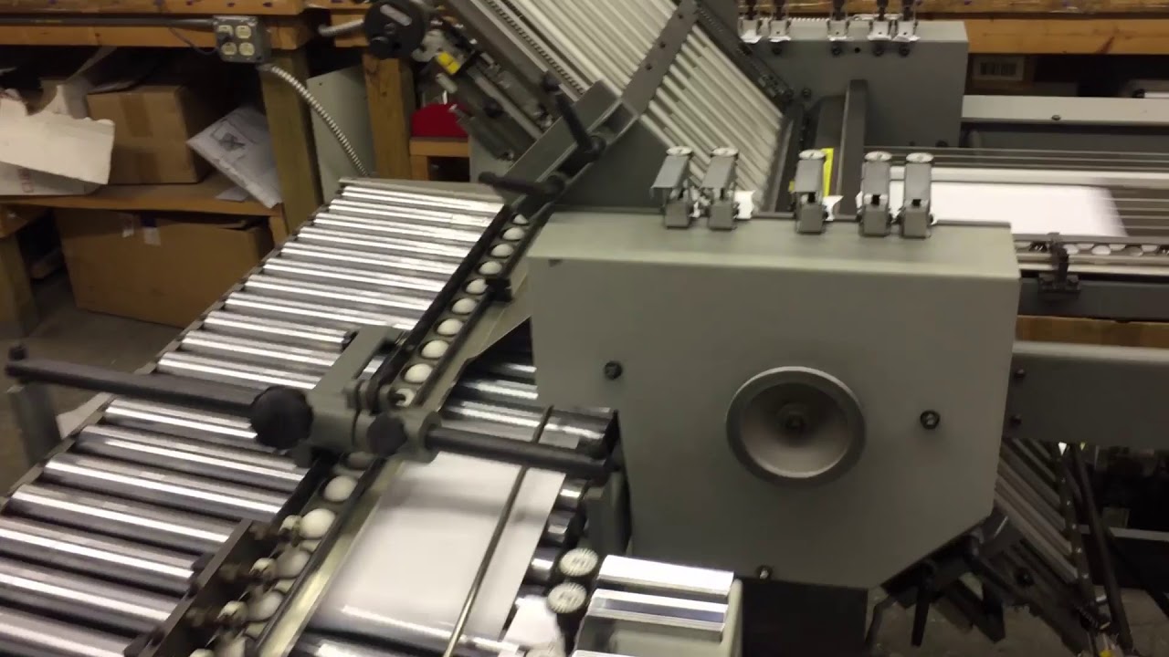 Rebuilt Baum 20/20PFF Folder with Right Angle - YouTube