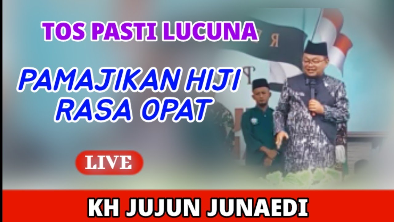 Kh Jujun Junaedi live dari Alun2 Cibatu garut - YouTube