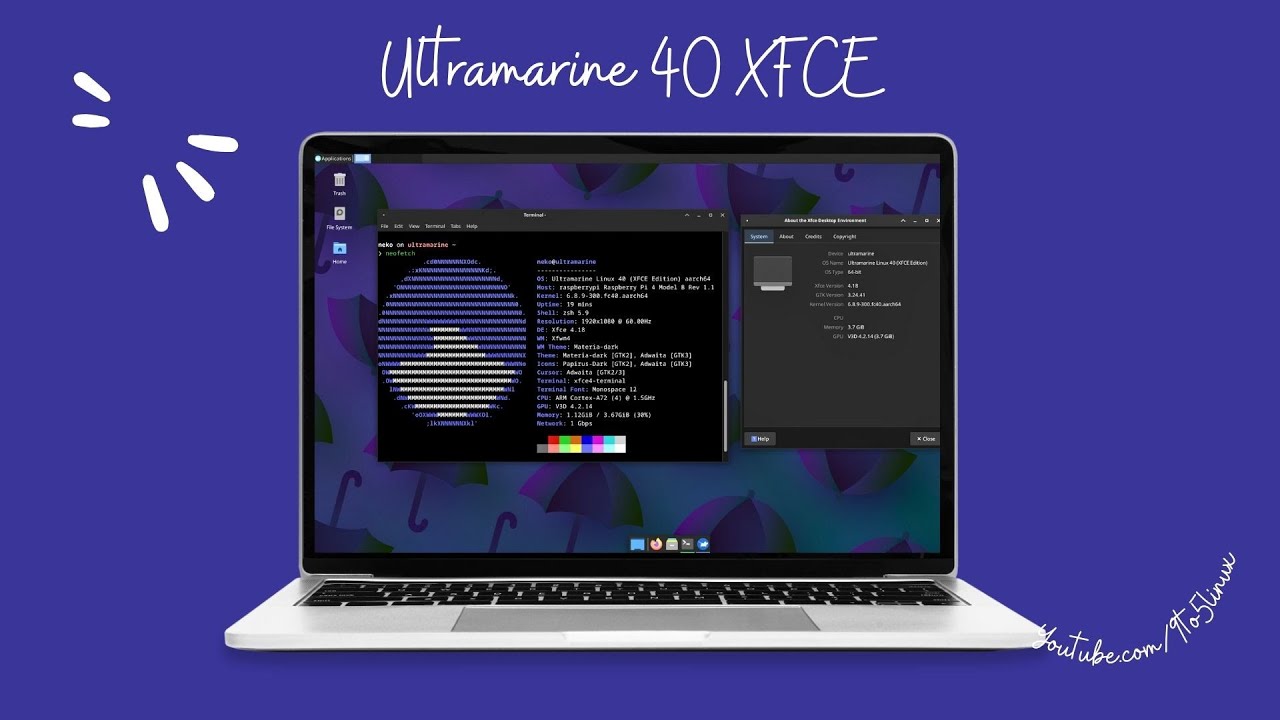A First Look At Ultramarine 40 XFCE Edition - YouTube