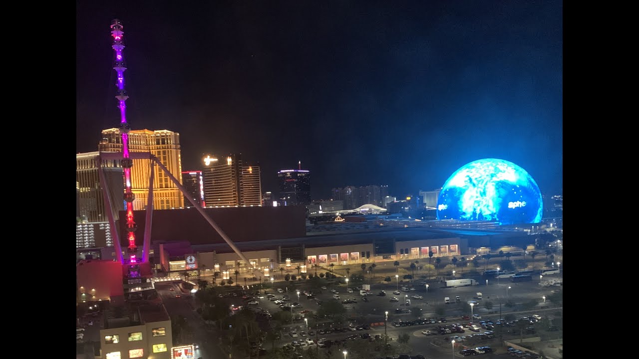 MSG Sphere Lights Up in Las Vegas - YouTube
