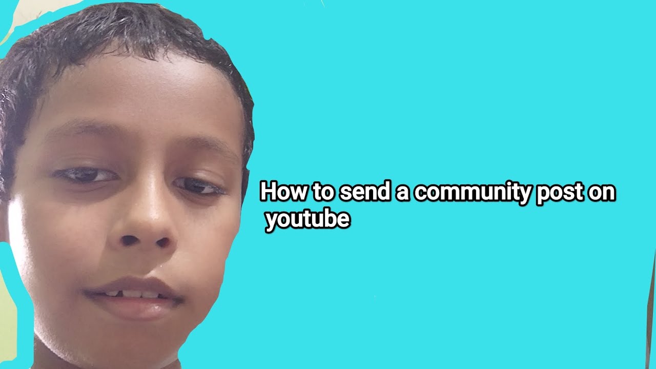 How to send a community post on YouTube. - YouTube