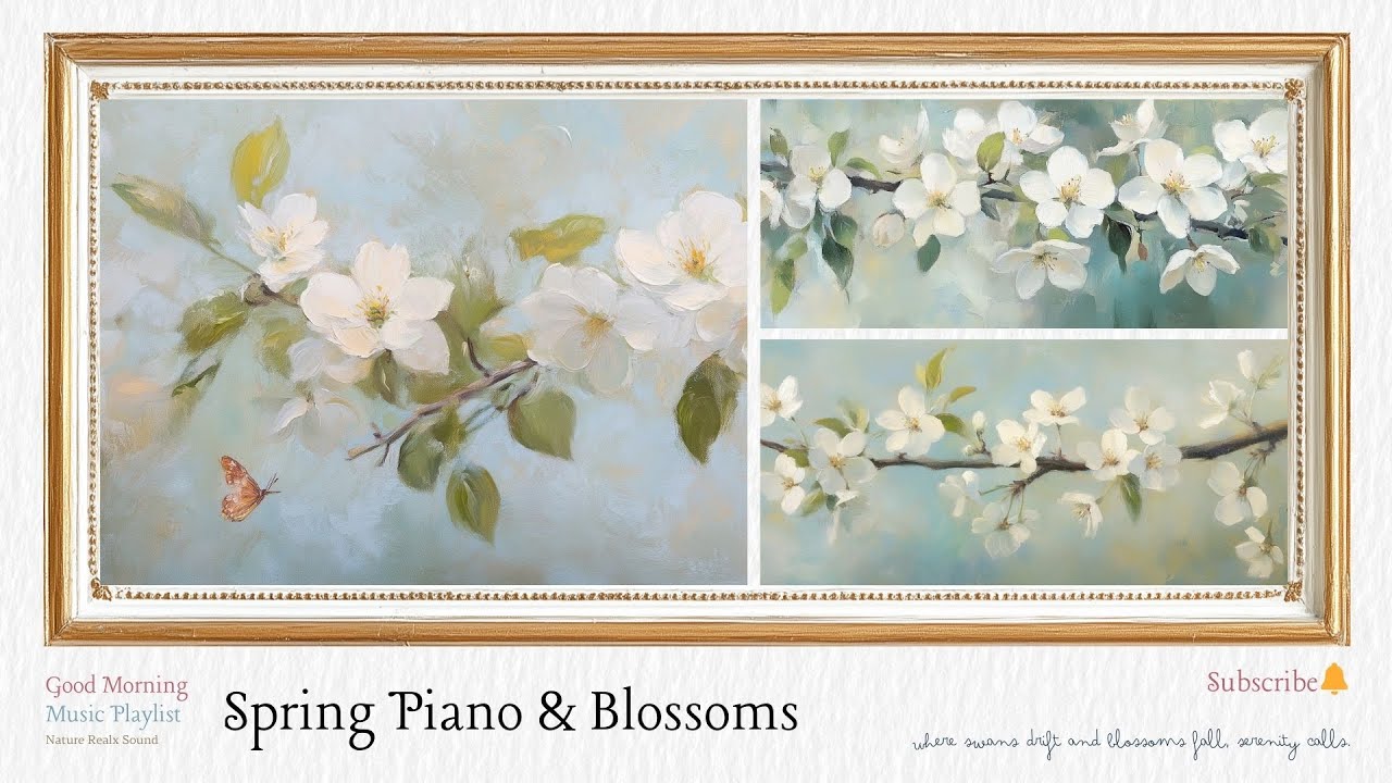 Spring Blossoms at Dawn: Gentle Piano for Morning Serenity & Renewal ...