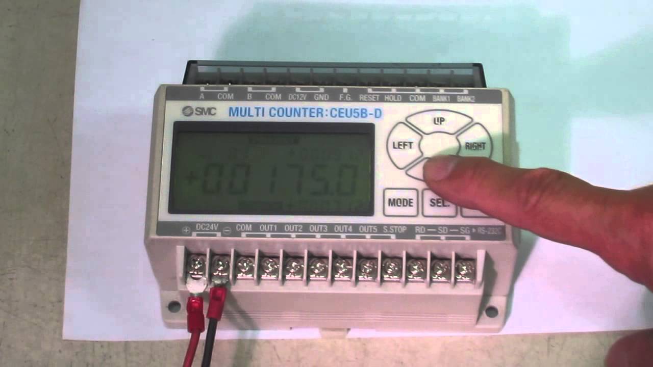 SMC CEU5B-D Multi- counter 動作確認 - YouTube