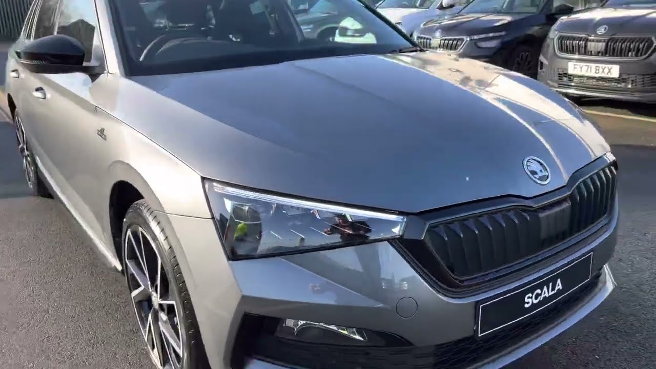 Brand New Skoda Scala 1.0TSI Monte Carlo Graphite Grey Metallic - YouTube