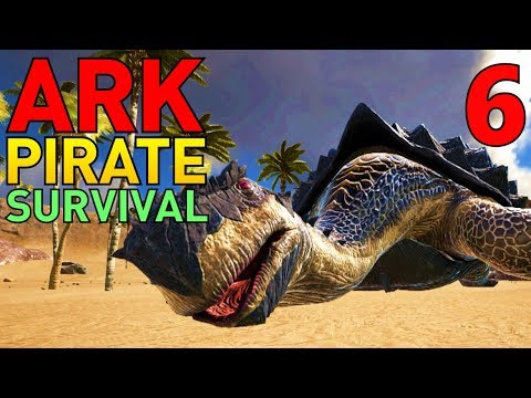 [6] Taming World Turtles and The Dino Ball!!! (ARK Modded PVP Pirate ...