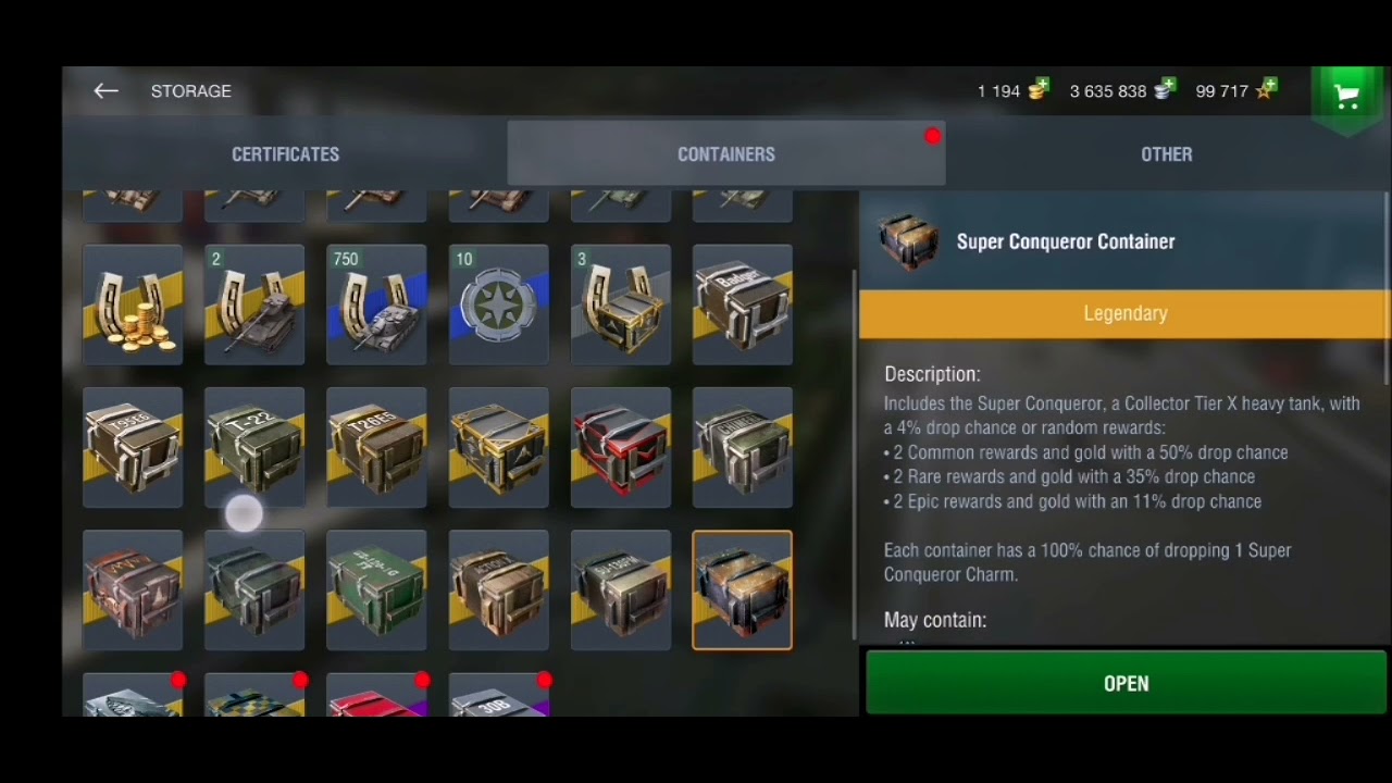 WotB opened 17 containers..big surprise inside!! - YouTube