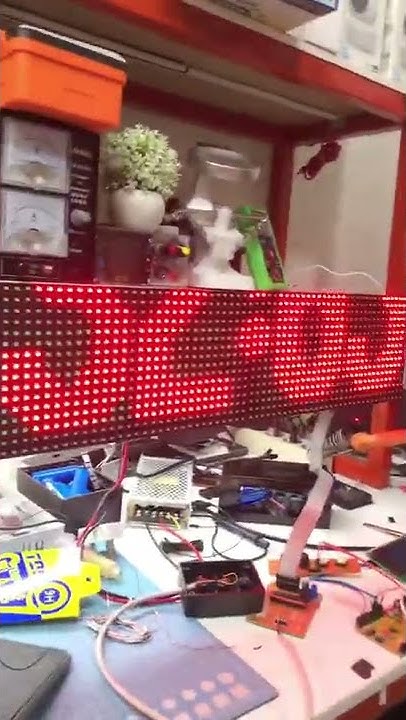 DISPLAY STOPWATCH ARDUINO MODUL LED MODUL P10 - YouTube