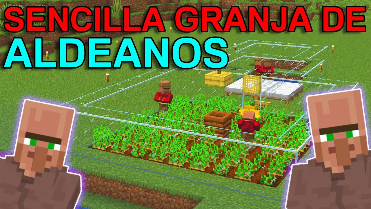 Cómo hacer una GRANJA DE ALDEANOS Super Fácil Minecraft 1.20 - YouTube