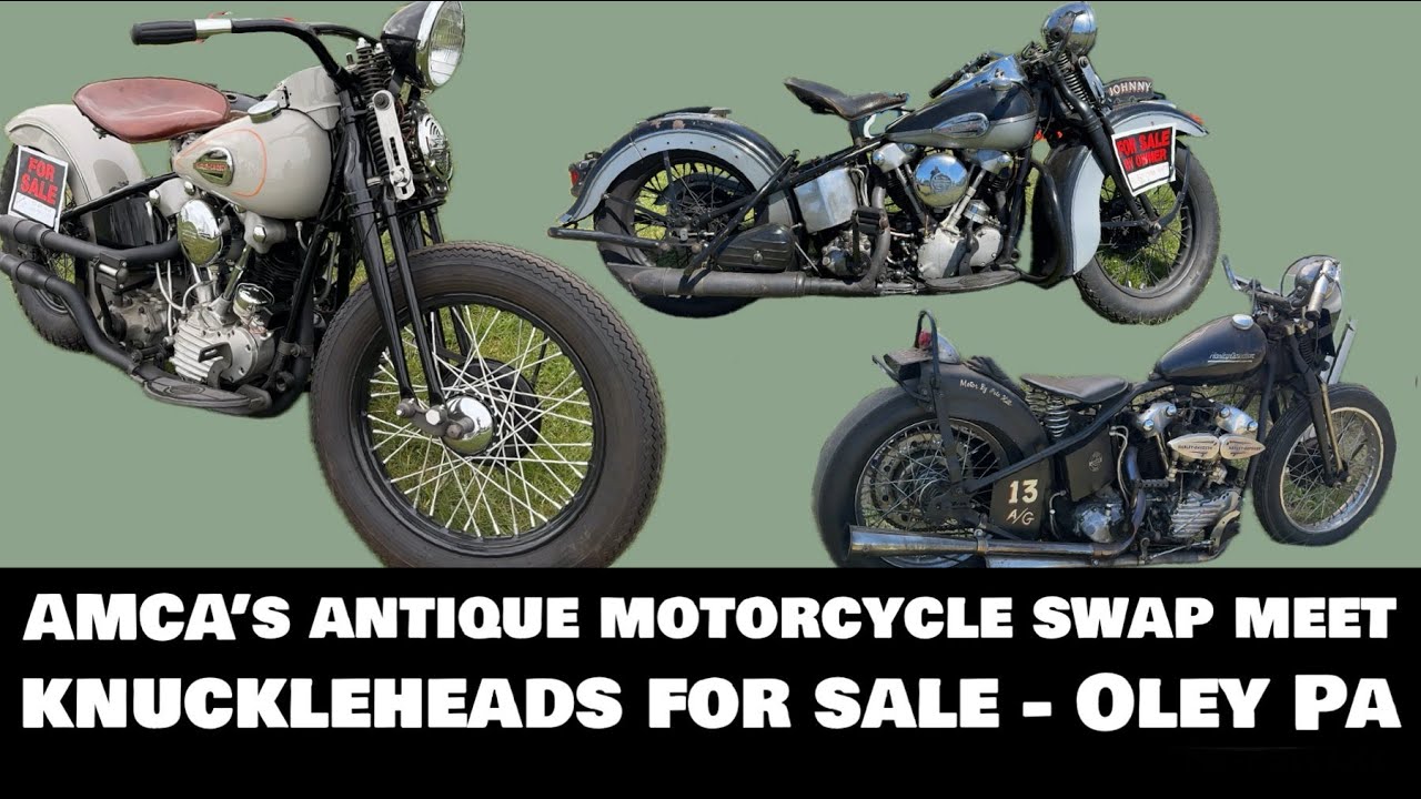 Harley Davidson Knuckleheads for SALE at the 2024 Oley PA AMCA Antique ...