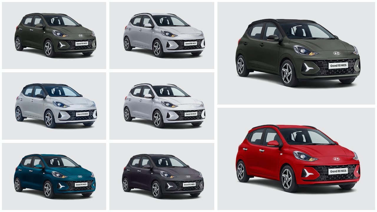 Hyundai Grand i10 Nios 2023 Colour Options | Grand Nios All Colors ...