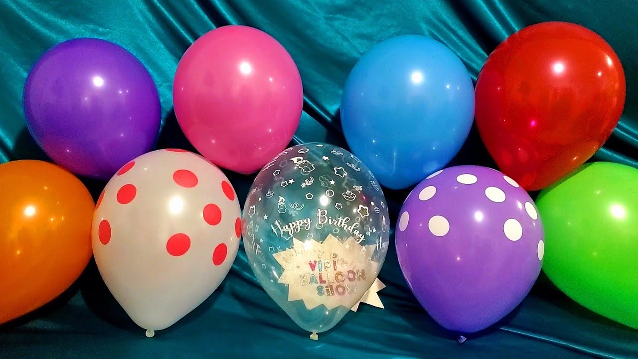 FUN HAPPY BIRTHDAY BALLOON INFLATION AND POPPING!!! - YouTube