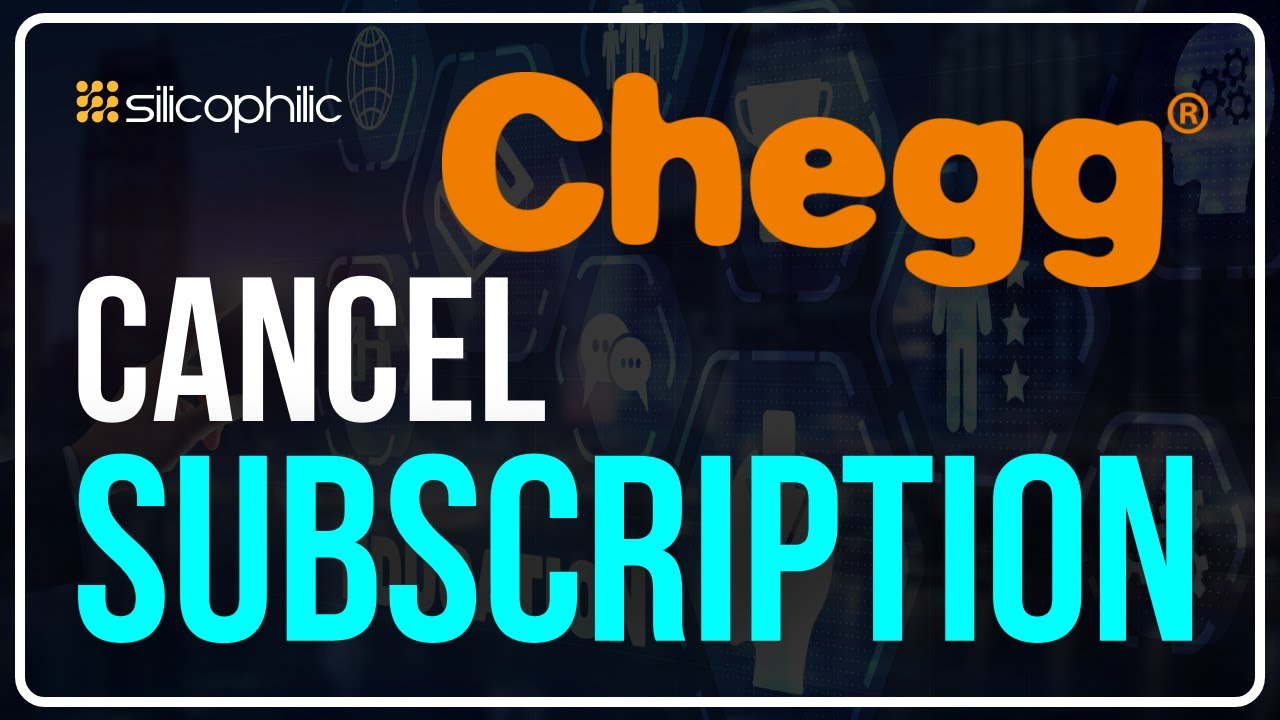 How to Cancel CHEGG Study Subscription Just in 1 Minute! 📖📕 - YouTube