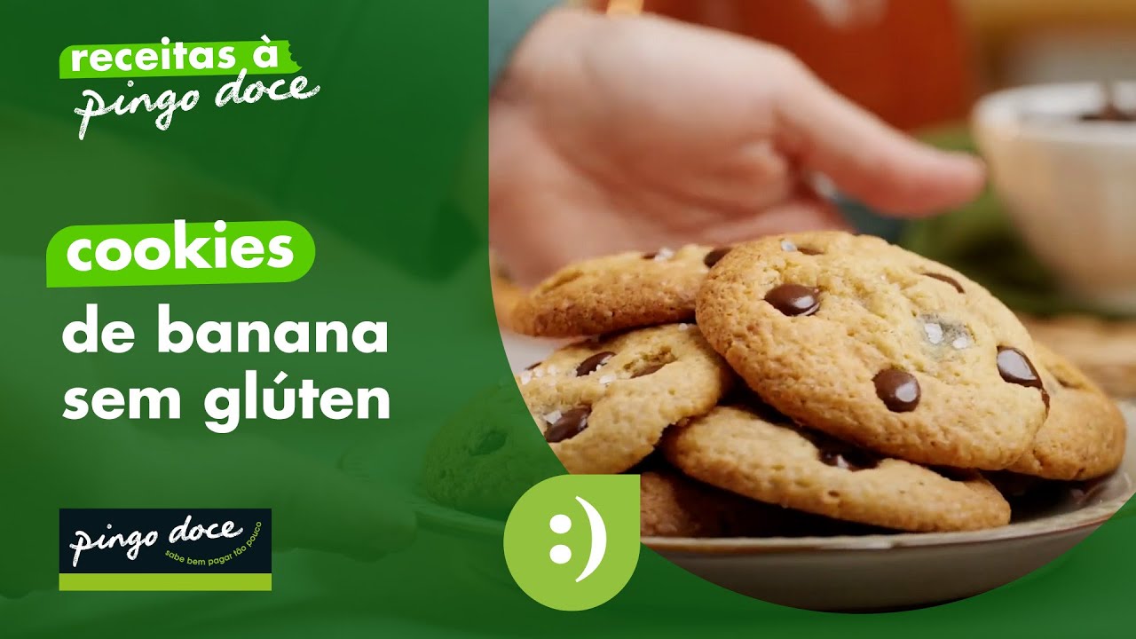 Cookies de Banana Sem Glúten | Receitas | Pingo Doce - YouTube