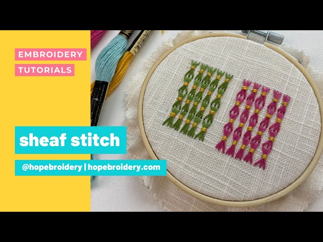 Sheaf Stitch Embroidery Designs