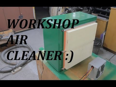Homemade air cleaner for my workshop. Domowej produkcji filtr powietrza ...