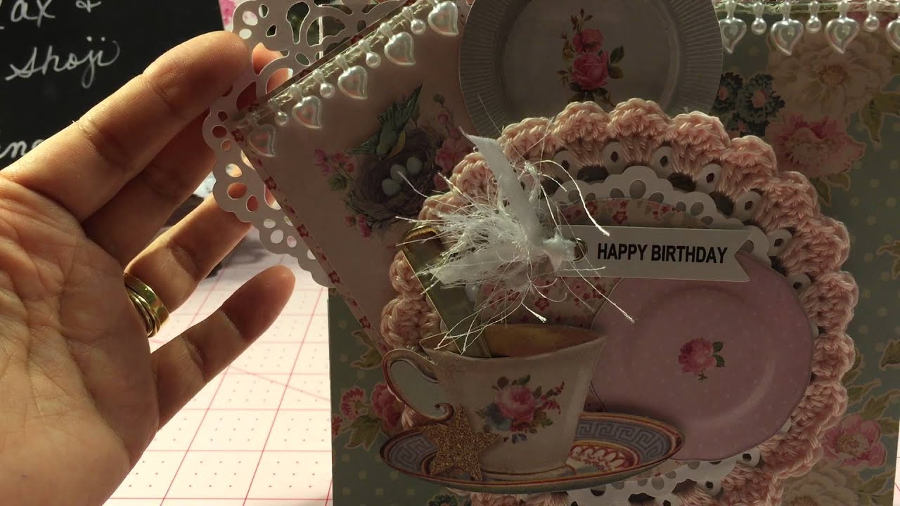 Tilda Easel Card with mixed paper pads - YouTube