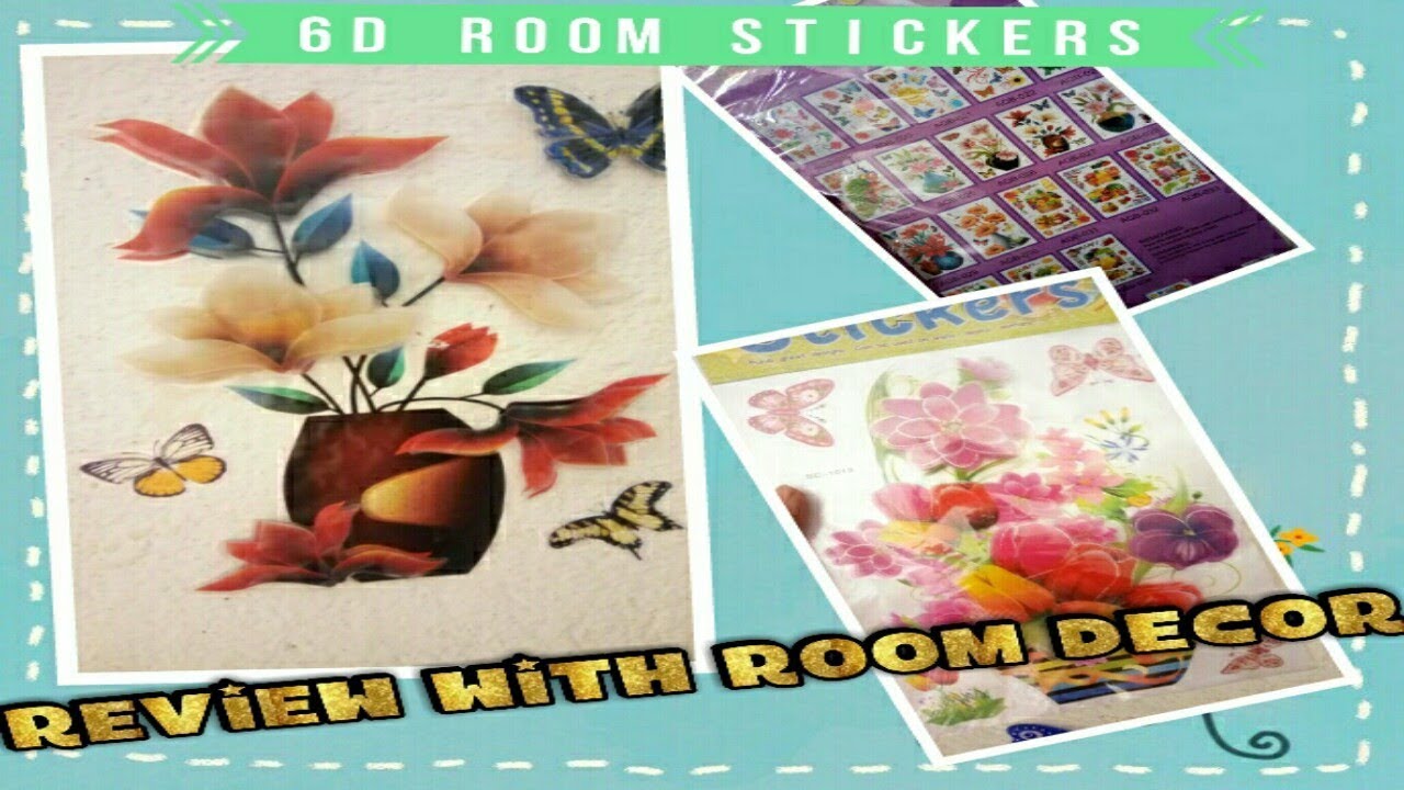 Make room wall design in flowers Room Decor,Room Sticker, Room Decor 6D ...