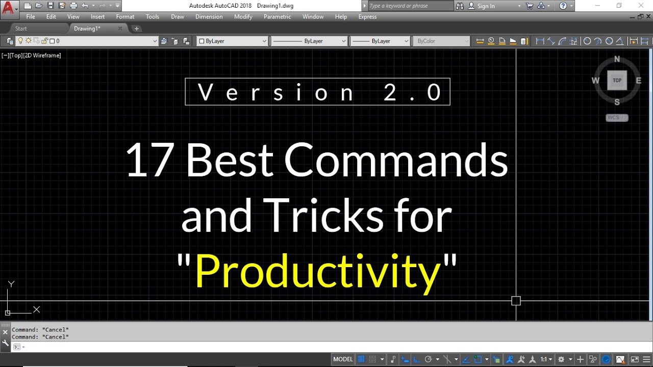 Best Commands & Tricks of AutoCAD for Productivity - YouTube